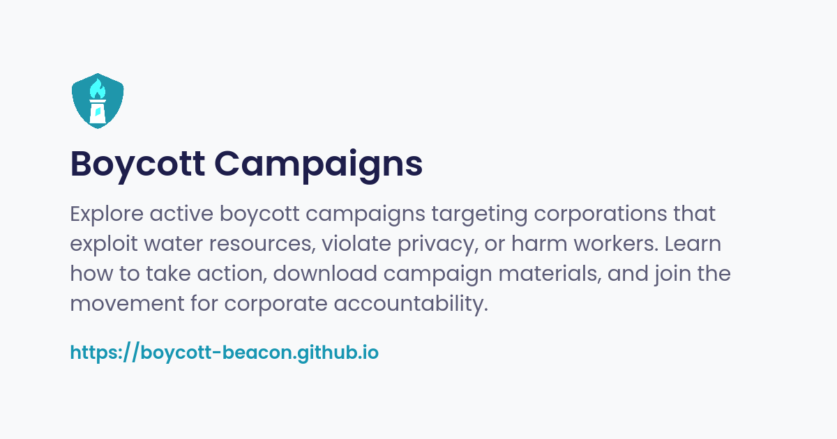 Boycott Campaigns | Boycott Beacon